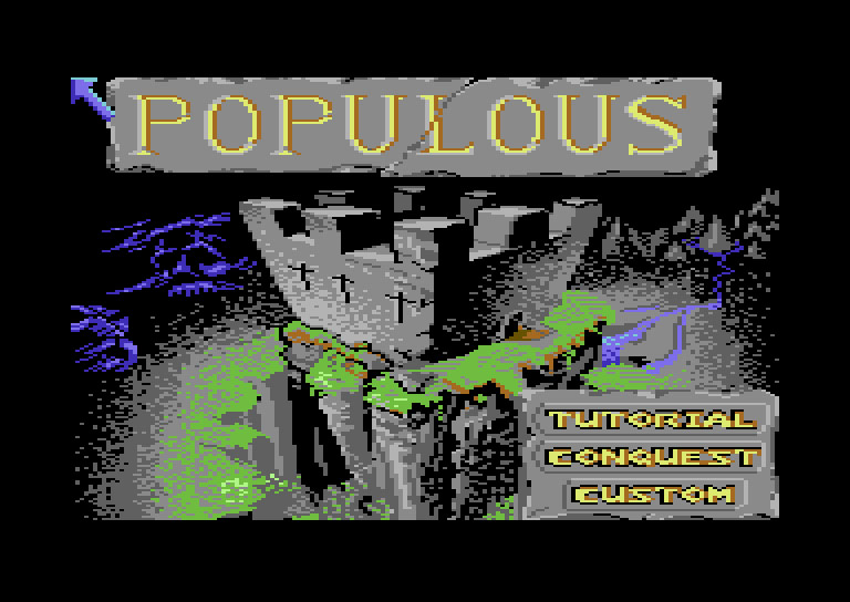 Cancelled Commodore 64 Port of ‘Populous’ Surfaces Online | 16 Bit World